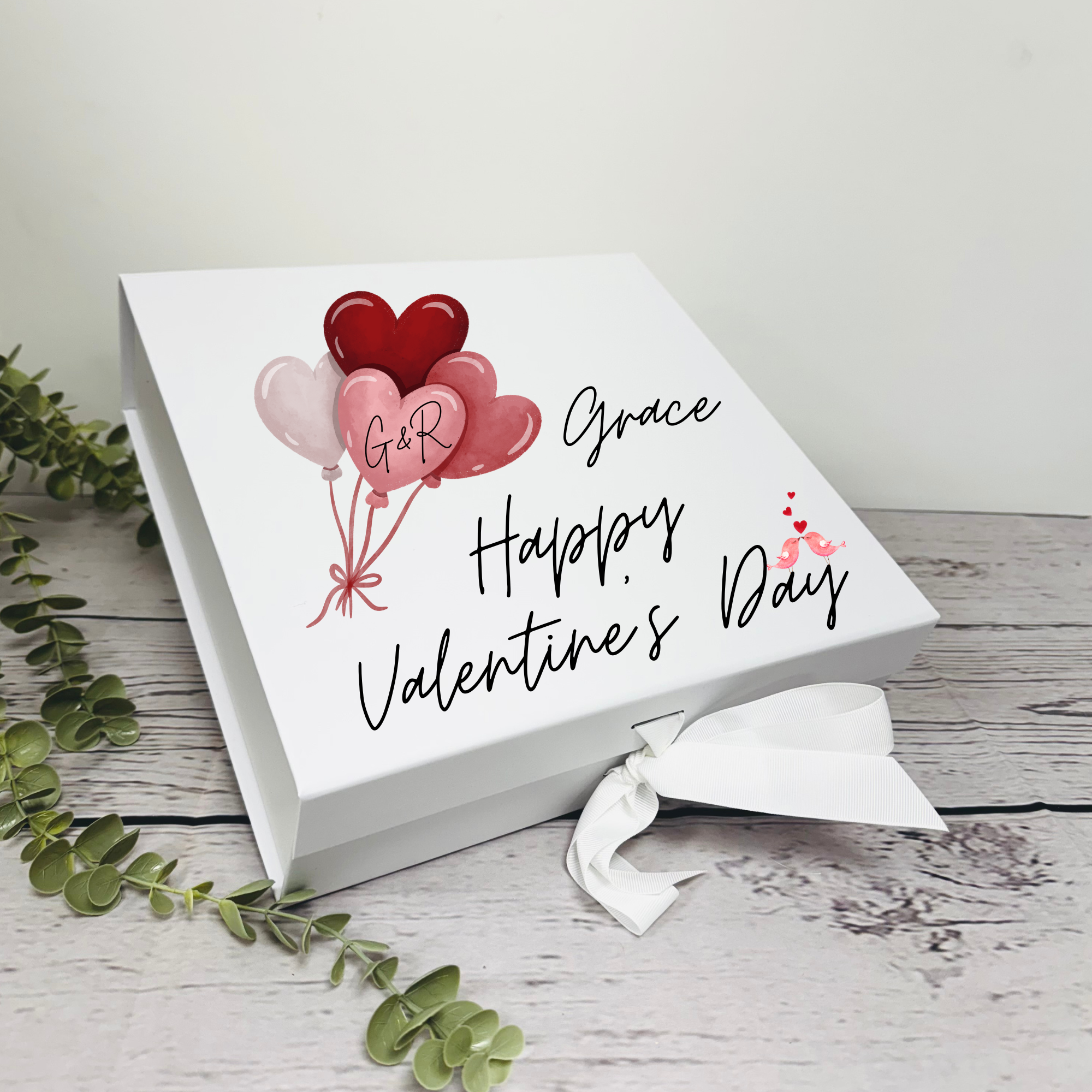 Personalised Valentines Gift Box Valentine Gift Valentines Day Box Handmade by Helen Co