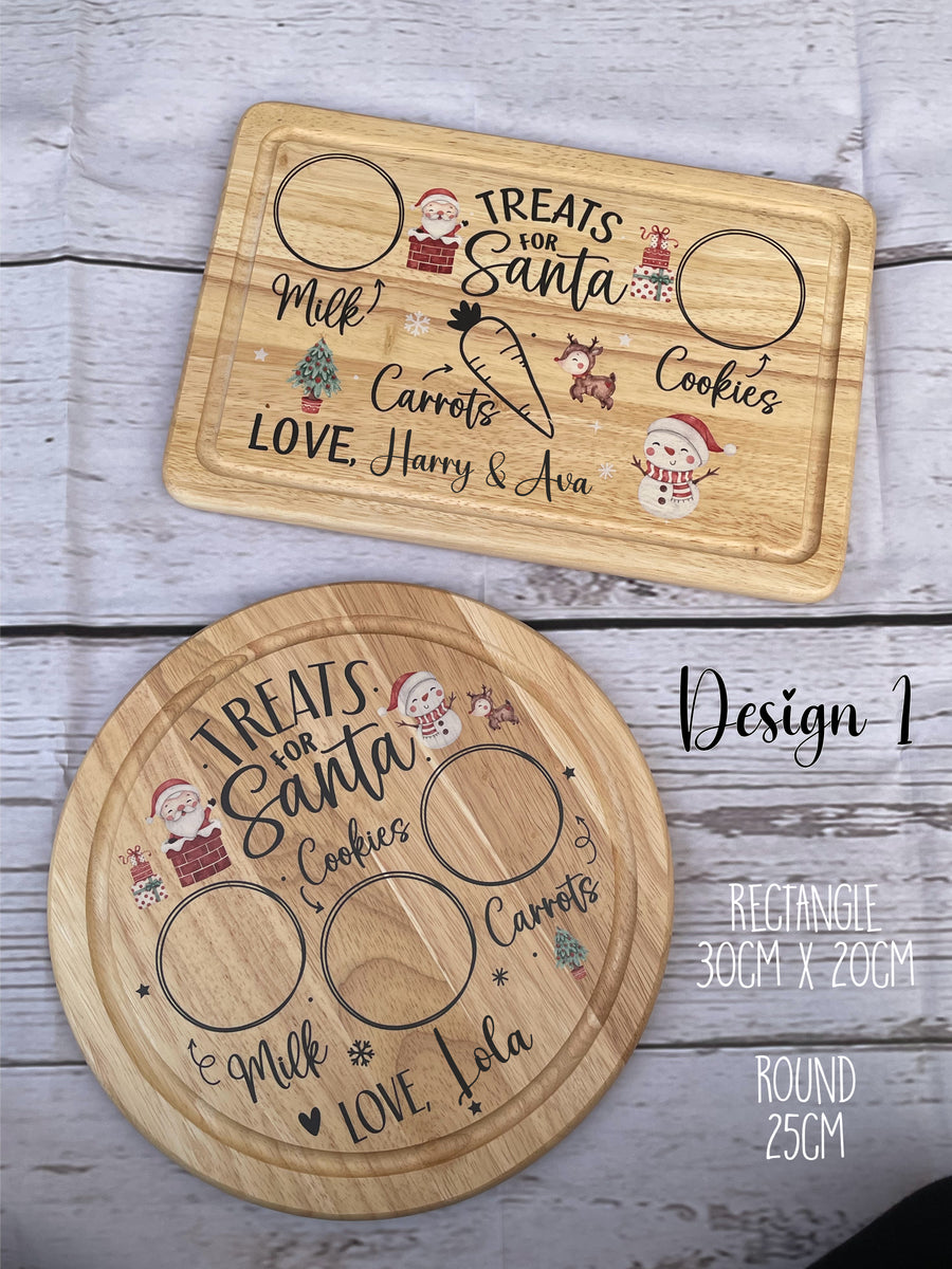 Santa Treat Board – Handmade by Helen Co