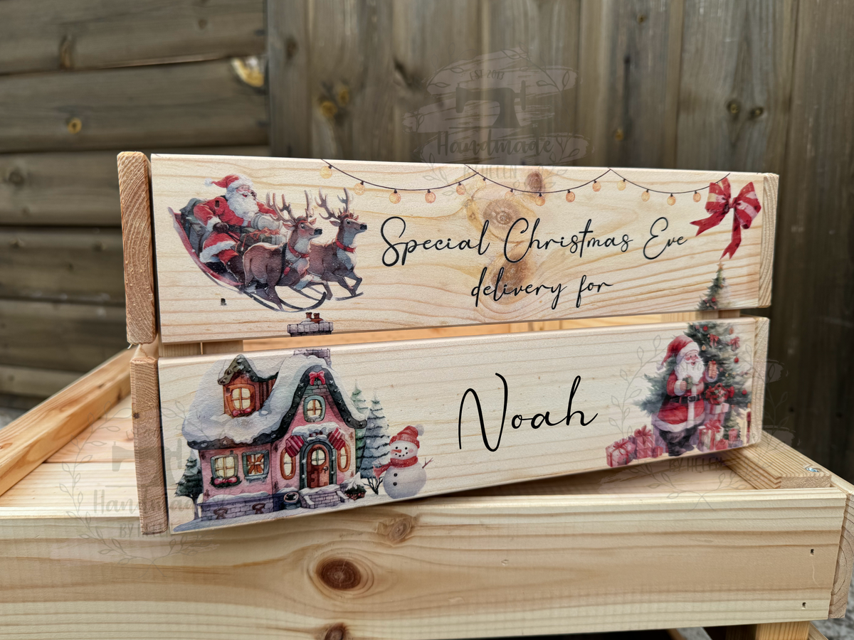 Personalised Christmas Eve Crate / Box - Traditional Christmas ...